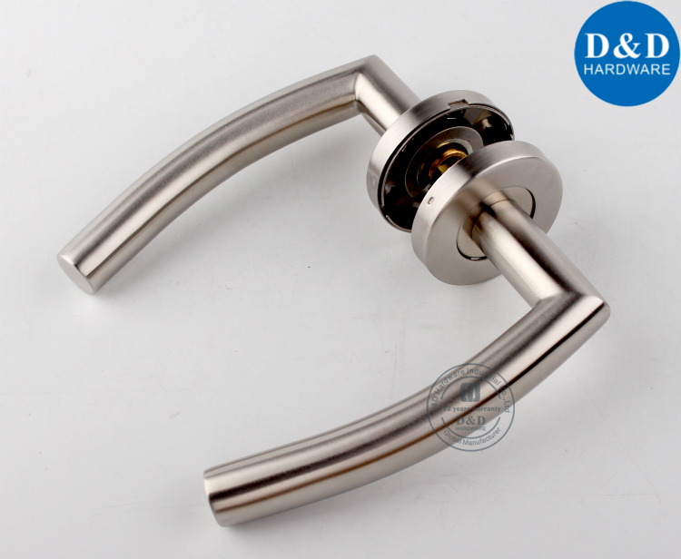 Stainless Steel 22mm Tube Fire Rated Hollow Door Handle for Office ...