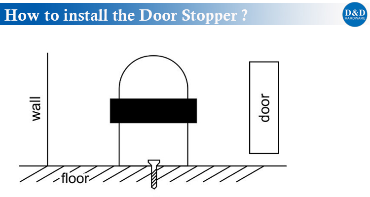 Stainless Steel 304 Modern Door Stop for Commercial Double Door- D&D ...