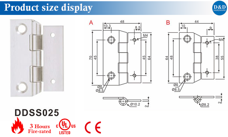 SS201 Laboratory Hinge-DDSS025 from China manufacturer - D&D HARDWARE