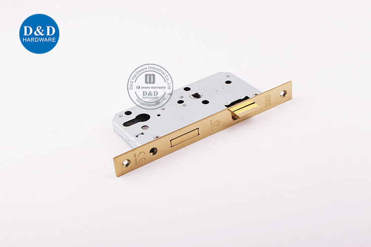 EN12209 Grade 3 Polished Brass SS304 Fire Door Mortise Lock for Front ...