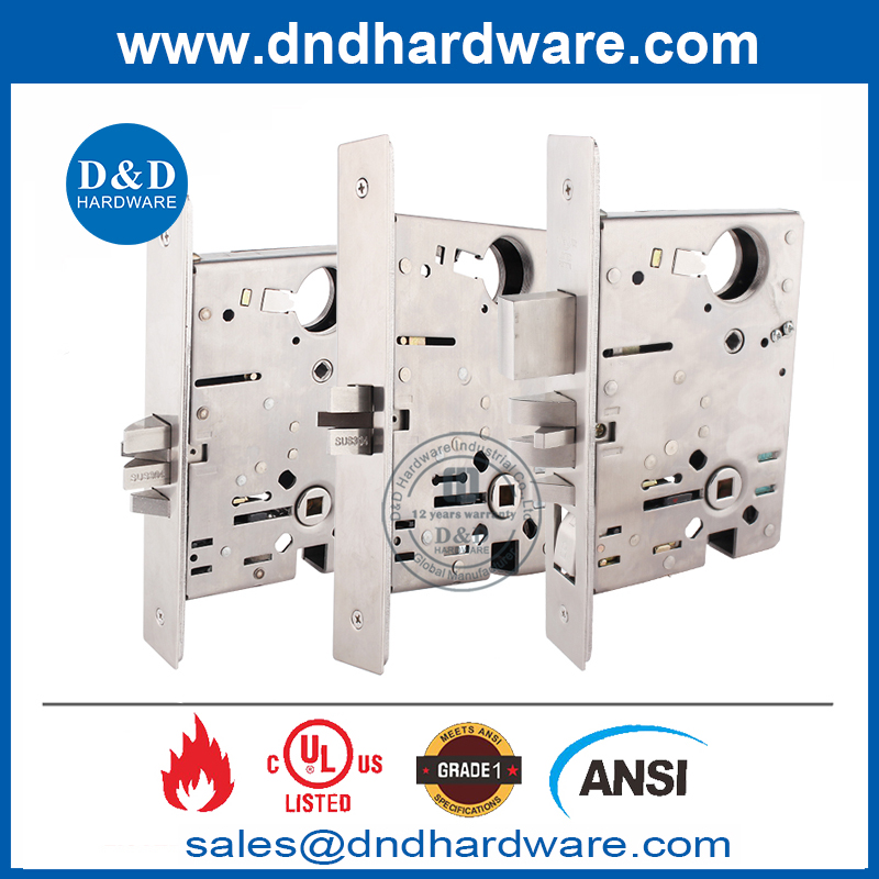 UL ANSI Fire Rated Deadlock with Cylinder Single Side Outside Key Door ...