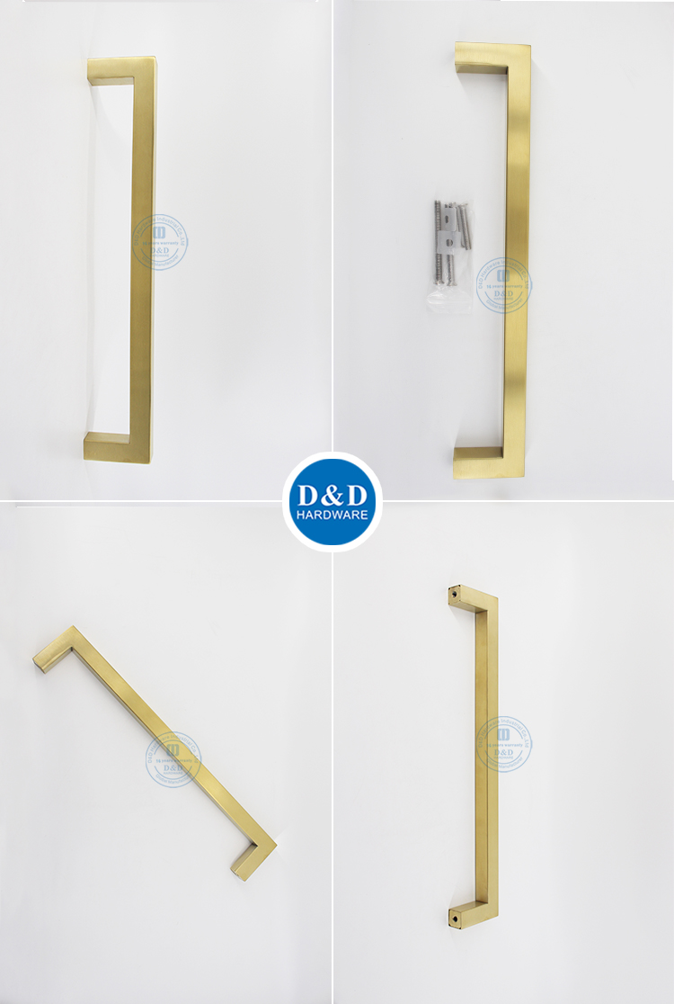 Stainless Steel Exterior Door Pulls Long Front Door Gold Pull Handle ...
