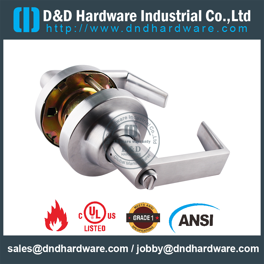 ANSI Durable Zinc Alloy and Stainless Steel Fire Rated Tubular Lock-Set ...