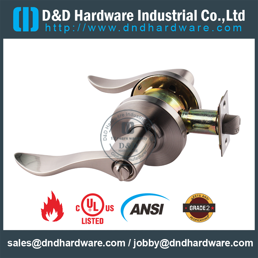 UL Zinc Alloy Fire Rated ANSI Grade 2 American Standard Tubular Lock ...