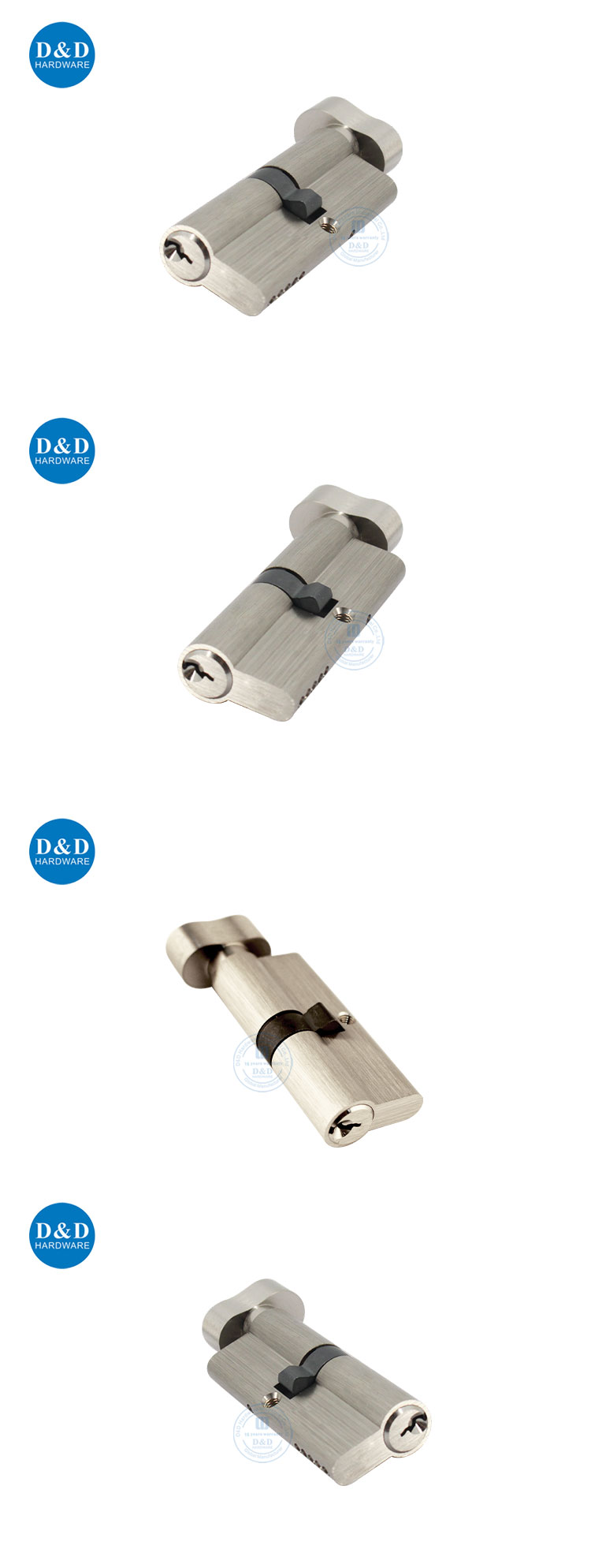 6 Pin Euro Single Side Brass Mortise Door Peanut Knob Lock Cylinder ...