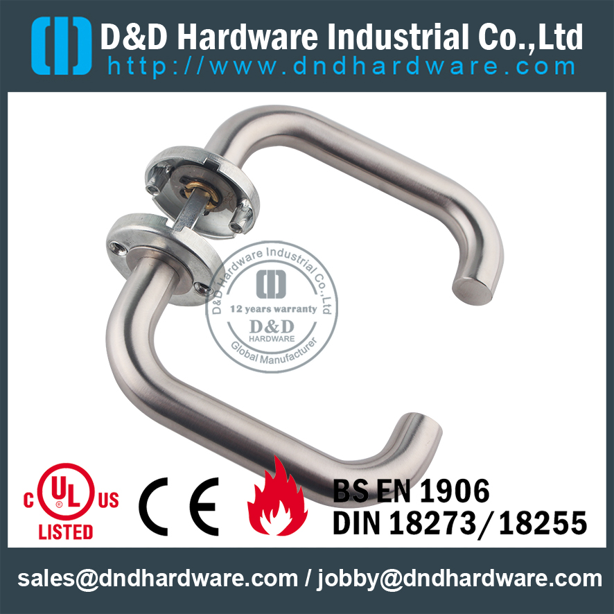 New Design Stainless Steel Lever Handle with Support Lugs from China ...