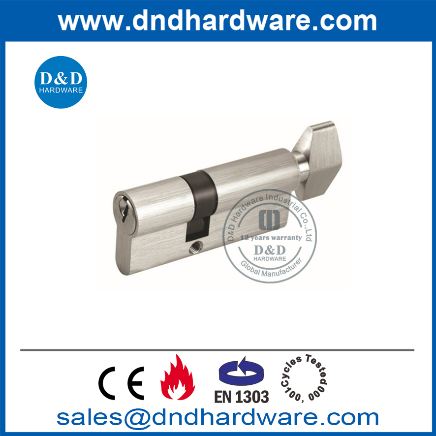 Solid Brass BS EN1303 Single Lock Cylinder with Turn-DDLC002 from China ...