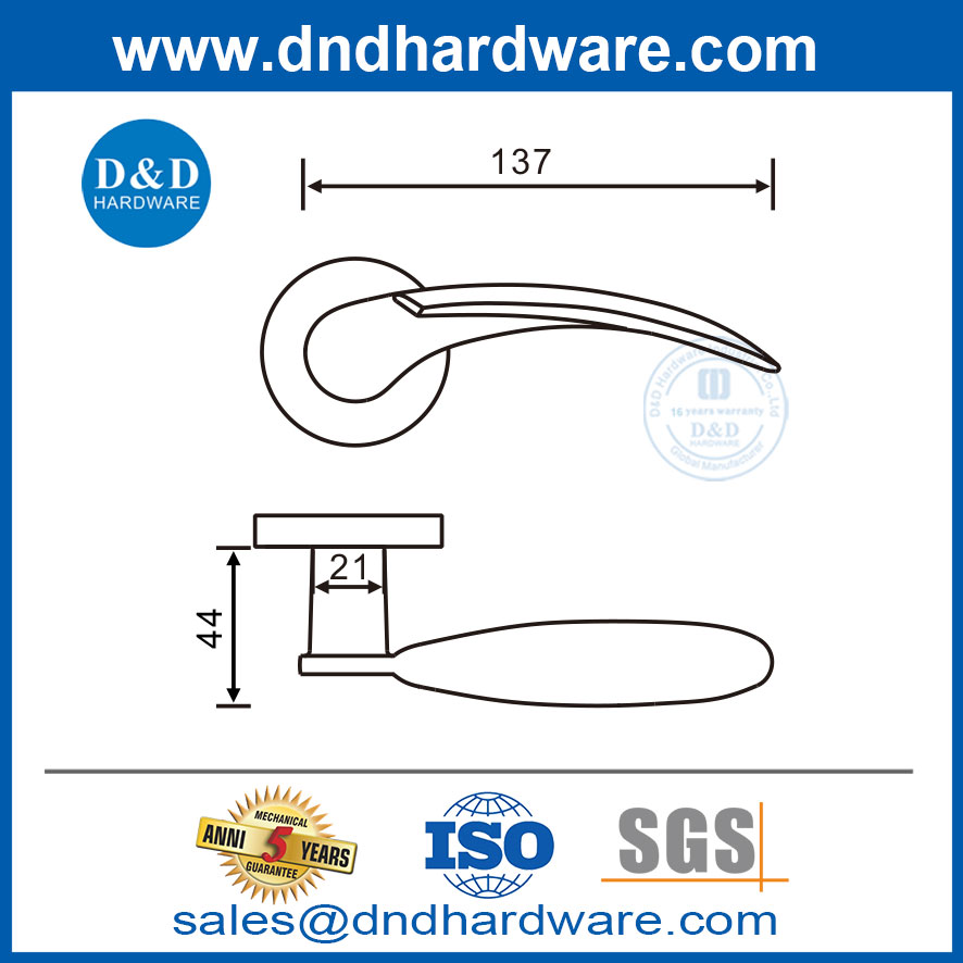 Office Door Handle Stainless Steel Solid Door Handles for Doors-DDSH050 ...