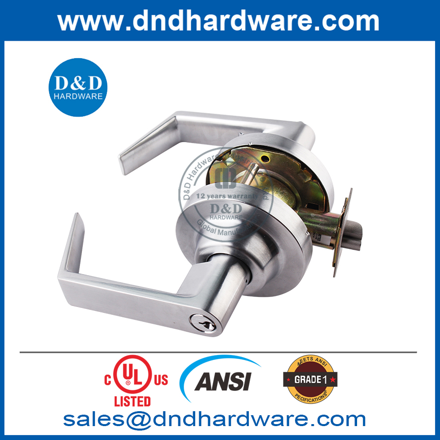 UL Listed ANSI Grade 1 Zinc Alloy Fire Resistant Tubular Lockset ...