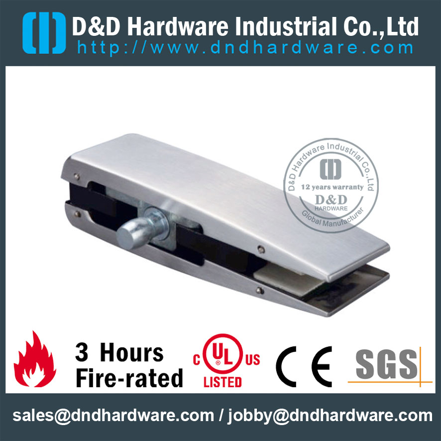 Over Panel Patch Fitting for Exterior Commercial Glass Door- D&D HARDWARE