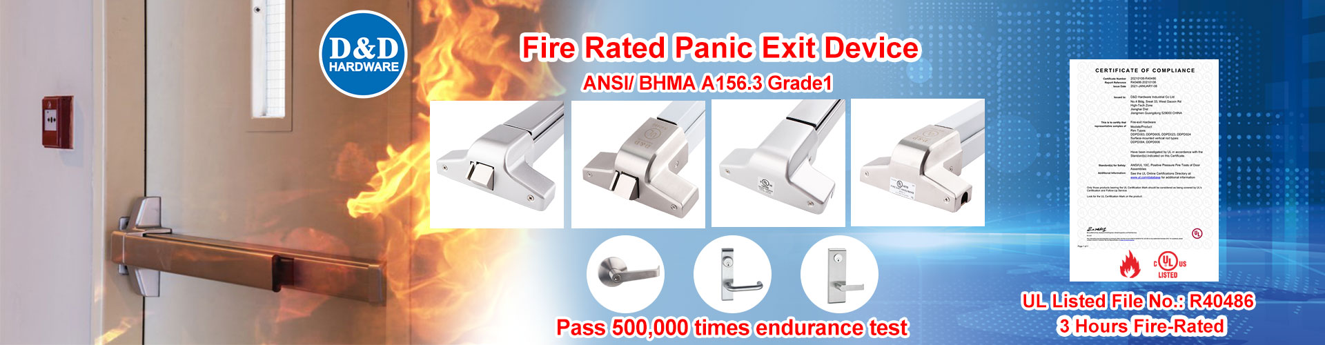 Commercial Door Steel Emergency Exit Panic Bar with Alarm-DDPD030 from ...