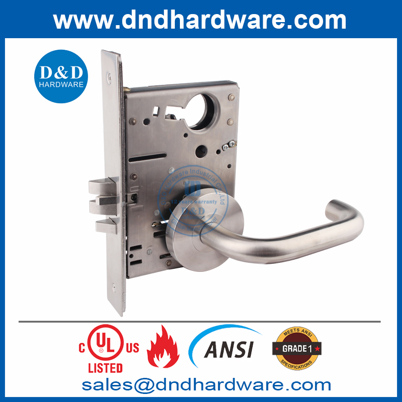 Single Door Lever Outisde Exit Door Bolt Lock ANSI UL Fire Rated ...