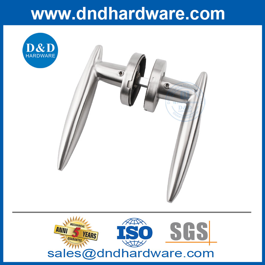Round Rosette Stainless Steel Front Door Lever Handle-DDSH020 from ...
