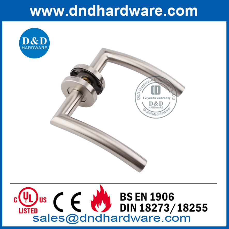 BS EN1906 Stainless Steel Hollow Lever Handle for Composite Door ...