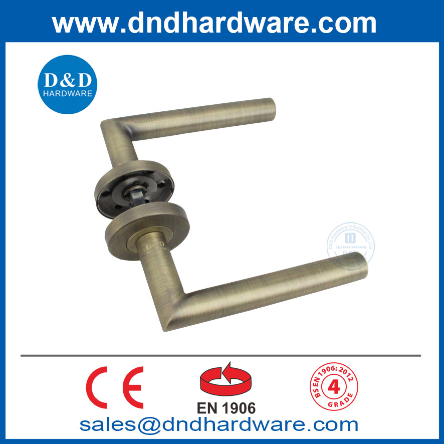 EN1906 Stainless Steel Antique Brass External Door Handles Bedroom ...