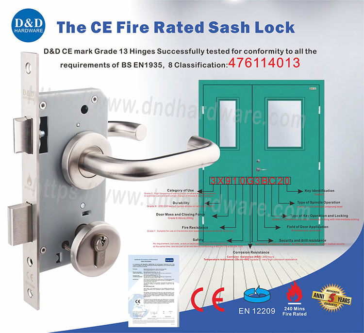 BS EN 12209: 2003/AC:2005 Locks and latches grades - D&D HARDWARE